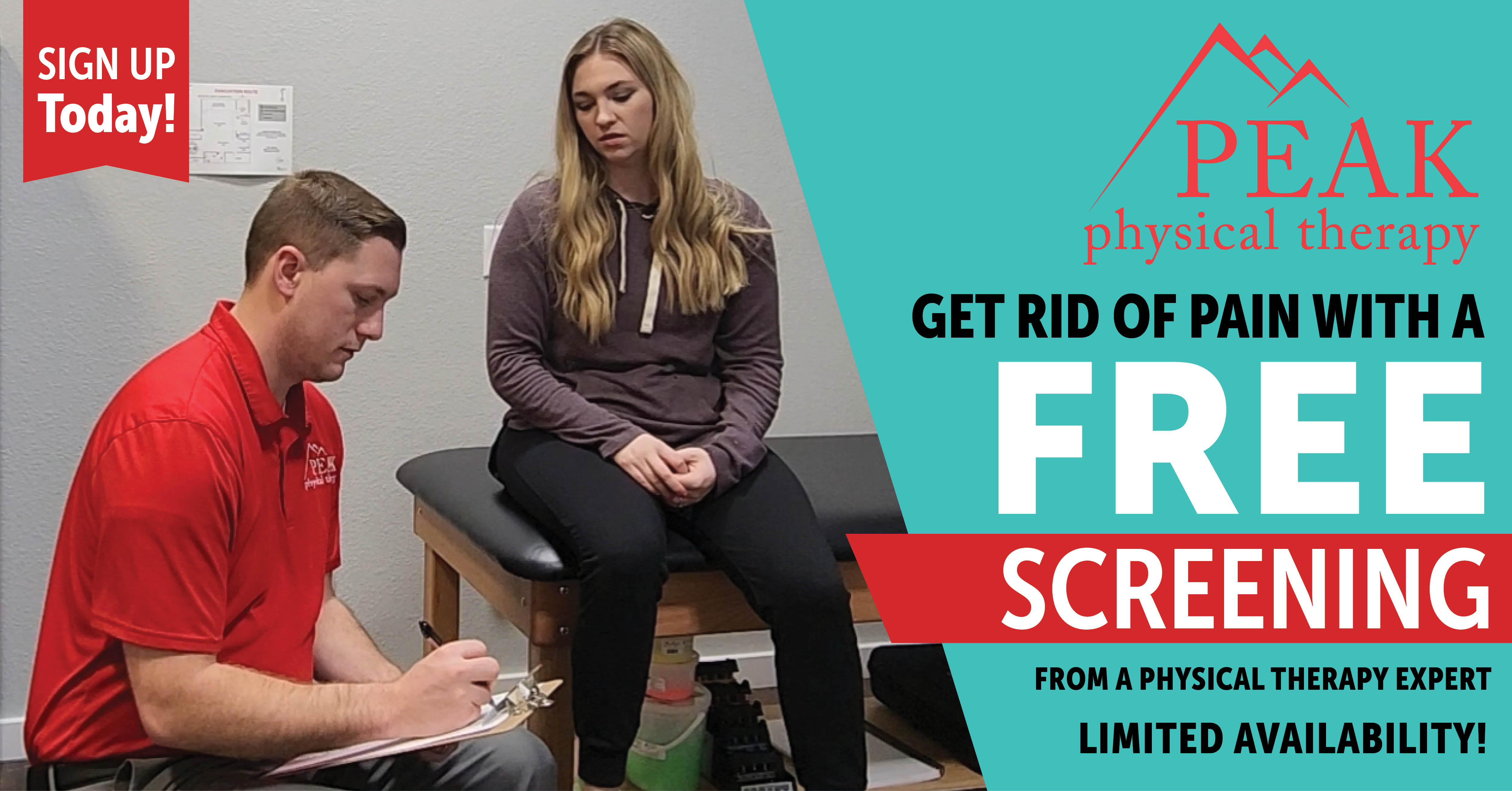 Peak Physical Therapy Free Screenings